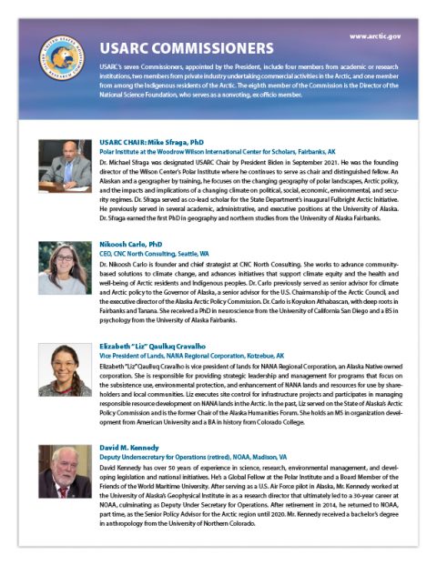 Brochures | US Arctic Research Commission